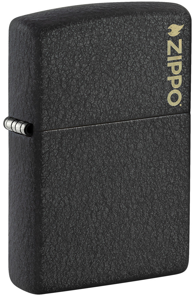 ZIPPO | Briquet tempête Zippo Modèle Black Crackle® classique avec logo Zippo
