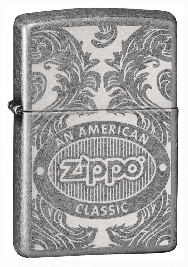ZIPPO | Zippo Scroll Antique Silver | Zippo France