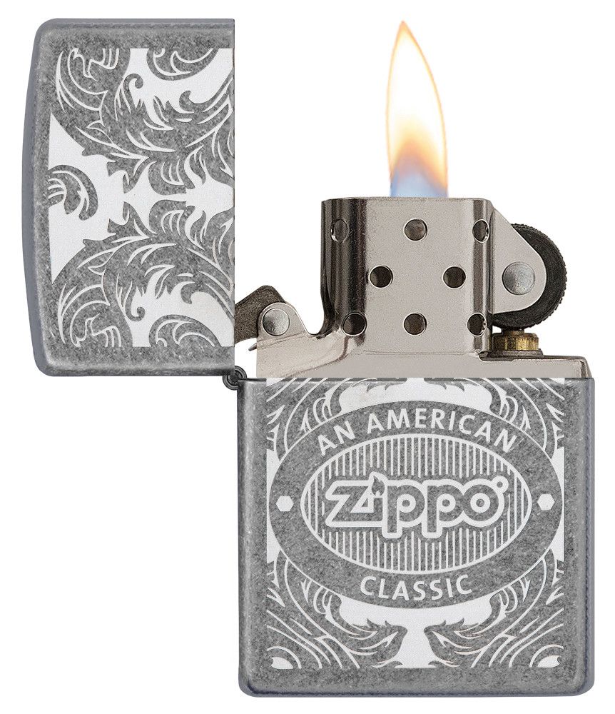 ZIPPO | Zippo Scroll Antique Silver | Zippo France