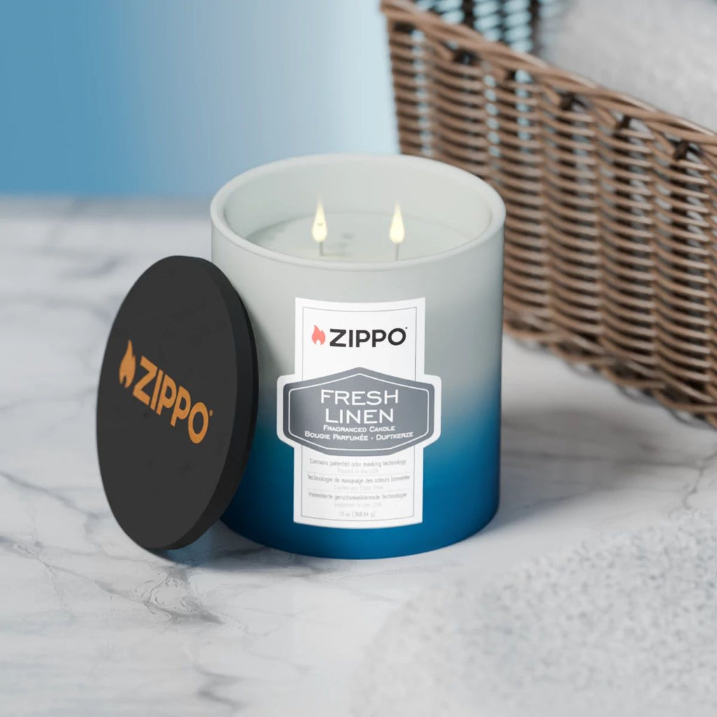 Zippo │ Odor-Masking Candle Fresh Linen | Zippo France